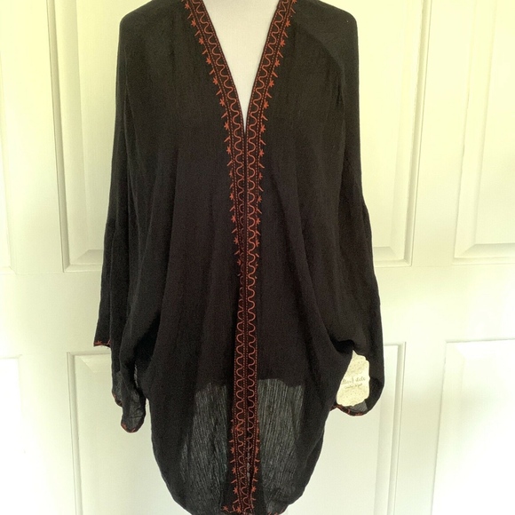 Altar'd State | Sweaters | Nwt Kimono Open Front Wrap Embroidered Gauzy ...